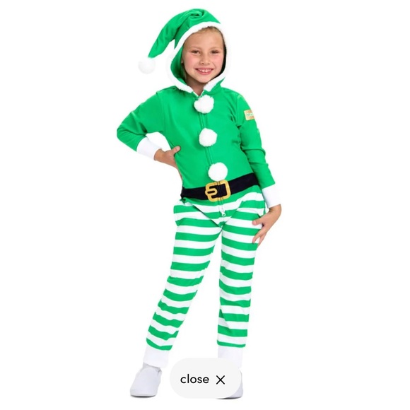 Tipsy Elves | Costumes | Tipsy Elves Festive Green And White Kids ...
